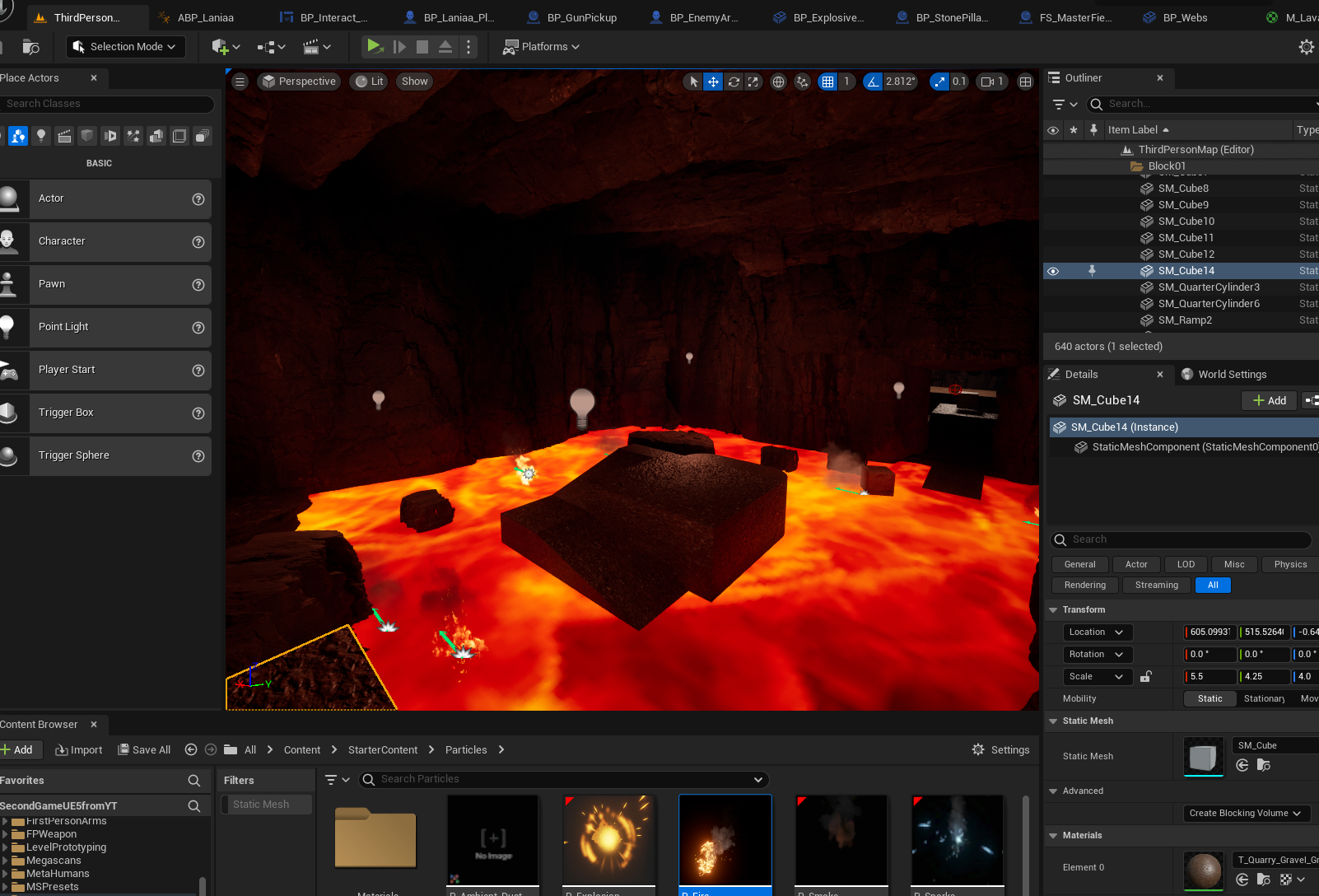 My Unreal Engine Learning Journey – Day 44 – Lava Texture, Lighting ...